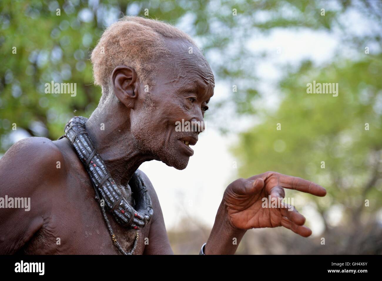 geography / travel, Namibia, chief Hikuminue Kapika, of the chief of ...