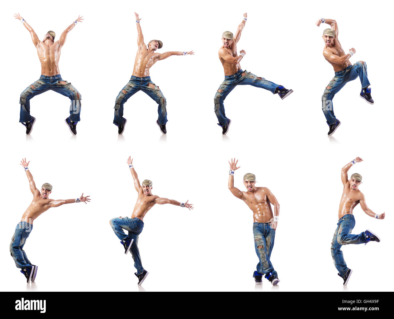 Dancer dancing dances isolated on white Stock Photo - Alamy