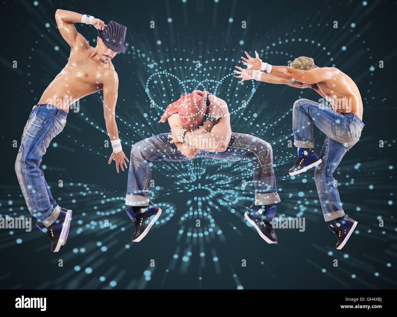 Group of dancer in dancing abstract concept Stock Photo - Alamy