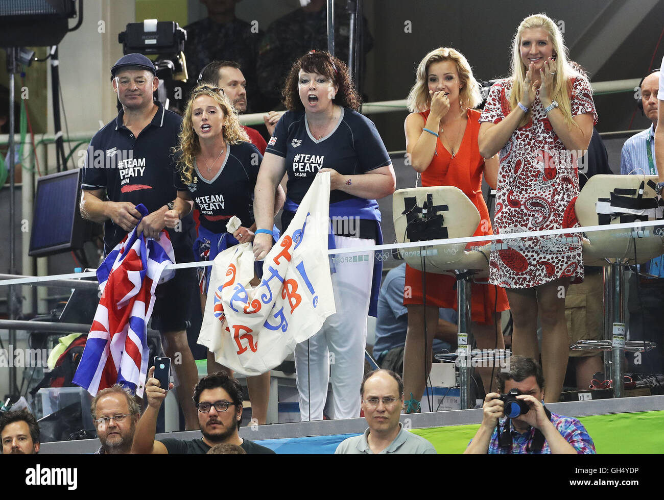 Mark and Caroline Peaty (left) with girlfriend Anna Zair in the BBC ...