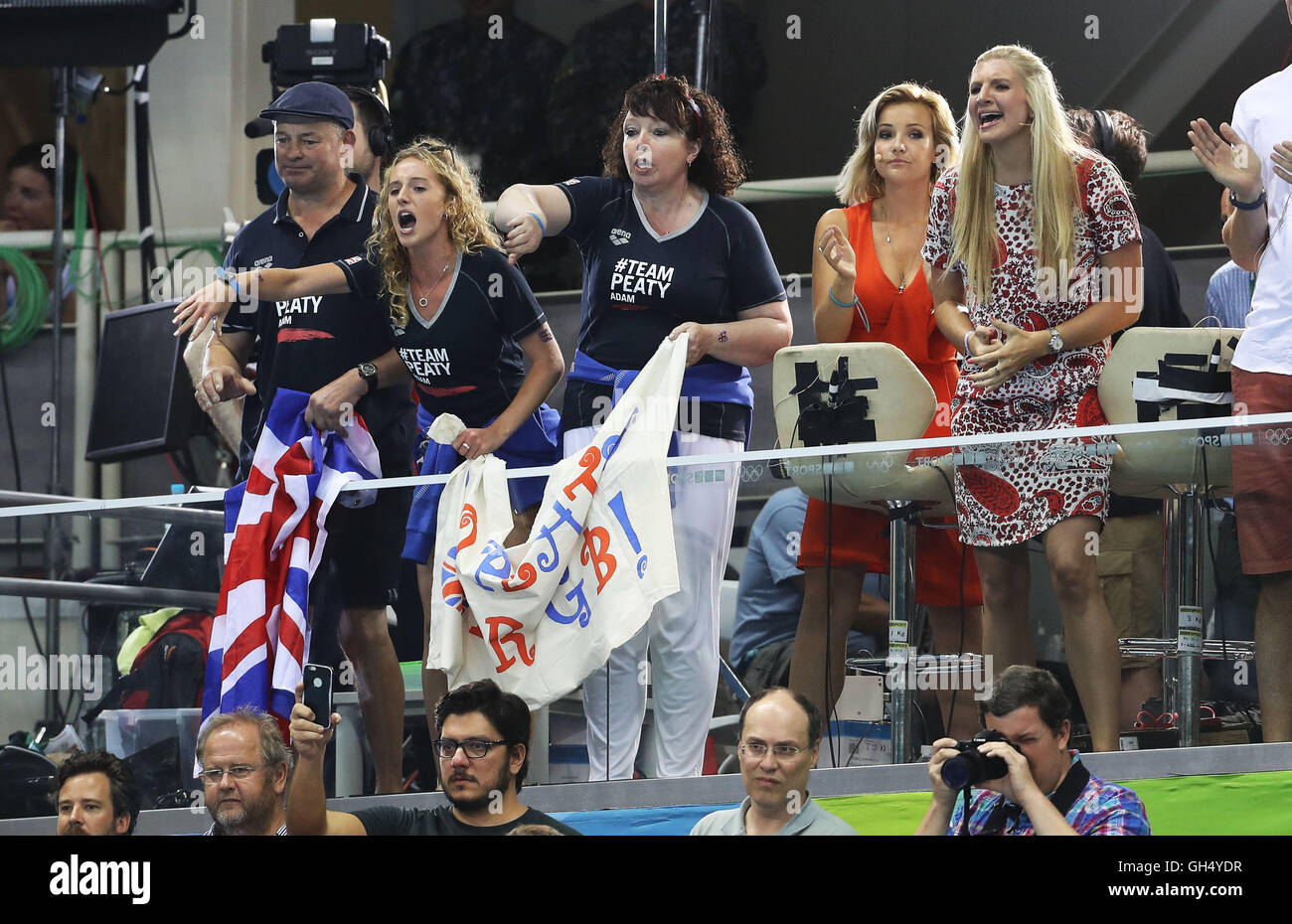 Mark and Caroline Peaty (left) with girlfriend Anna Zair in the BBC ...