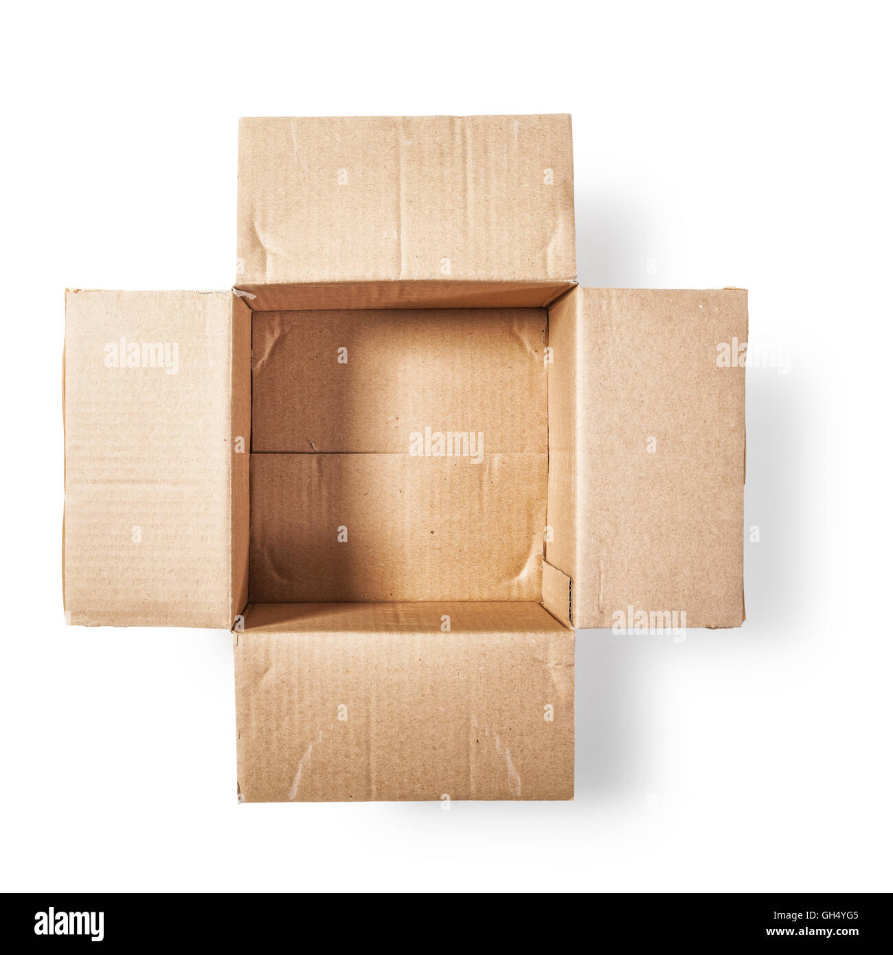 Cardboard box open flat hi-res stock photography and images - Alamy
