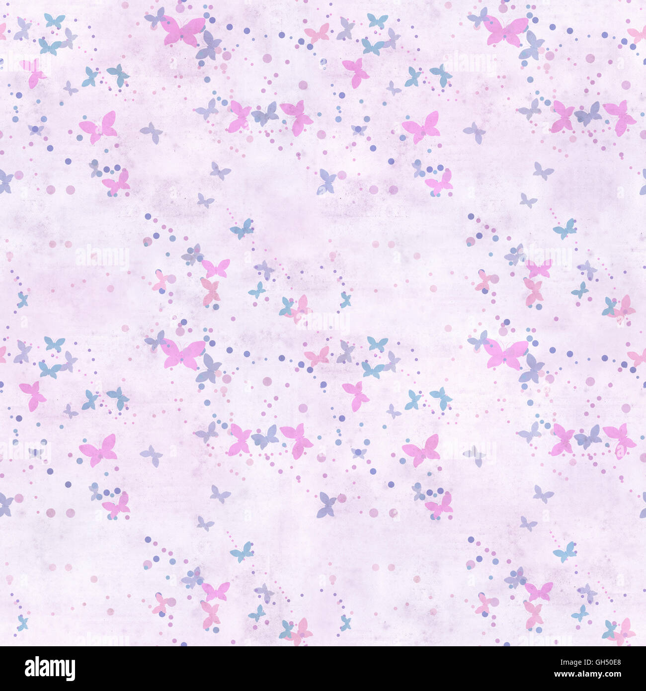 seamless repeatable textured paper background of butterflies Stock ...