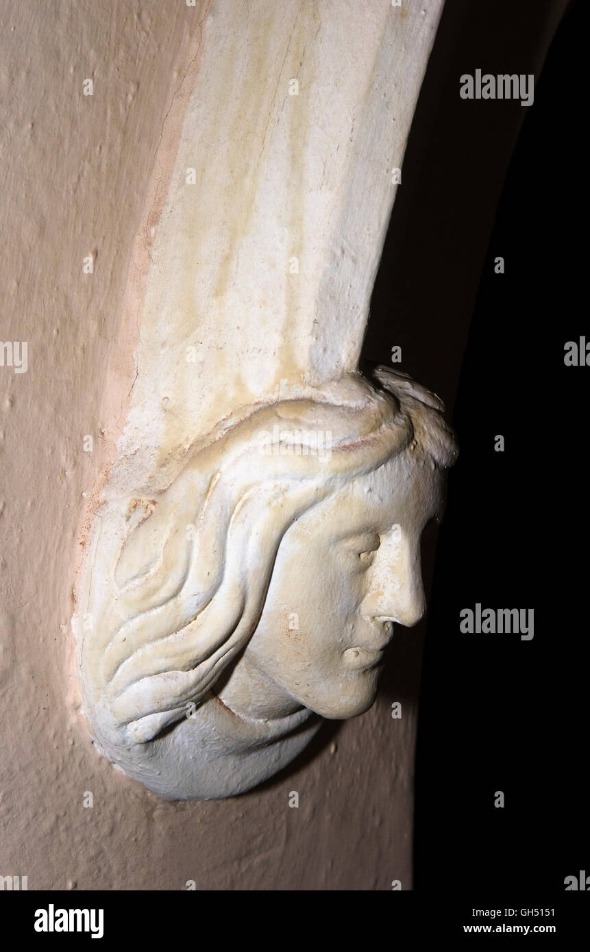 st michael's church,kirkby thore,cumbria,corbel head Stock Photo - Alamy
