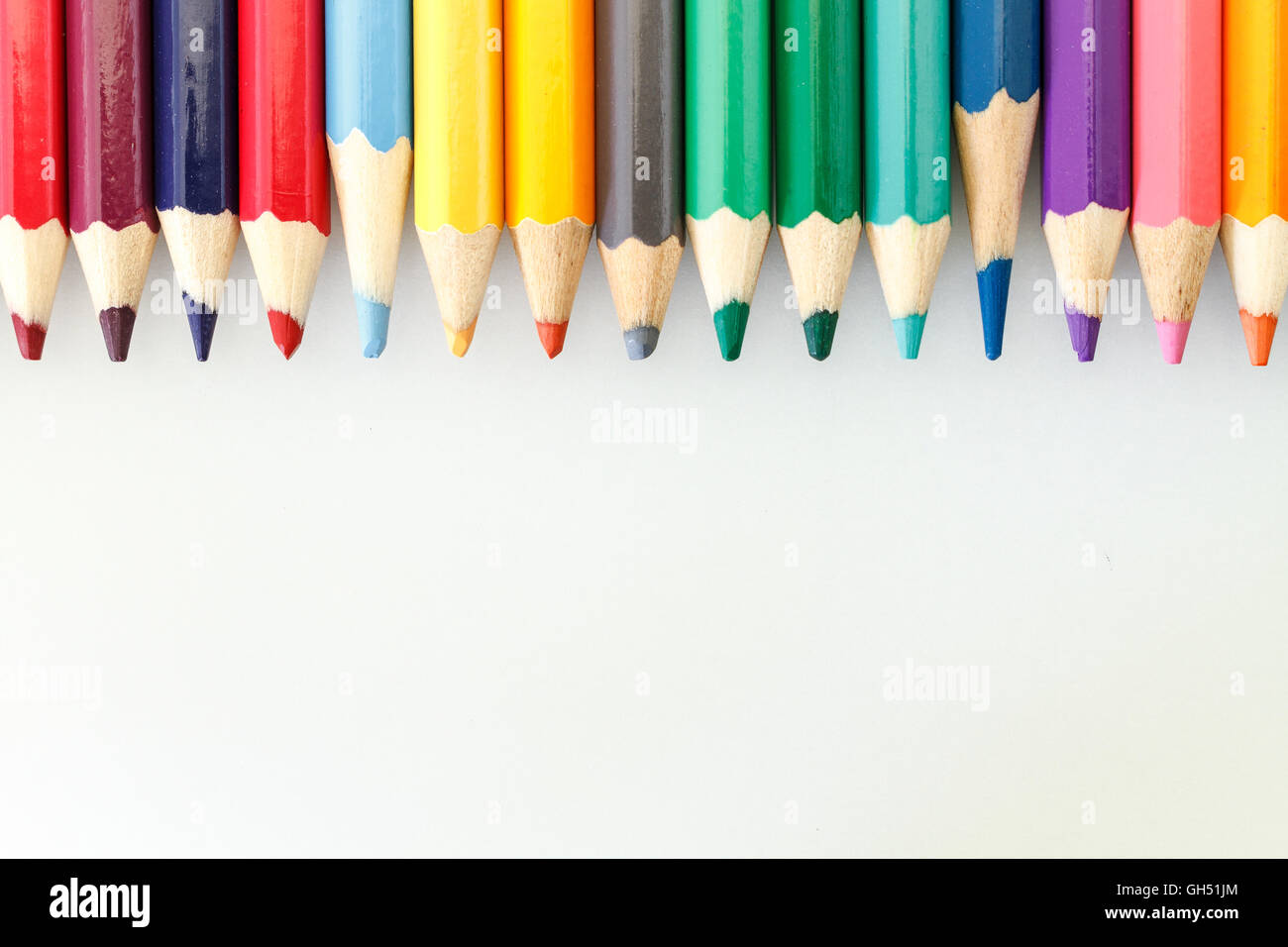 Colorful Multi-Color Of Pencil Stock Photo - Alamy
