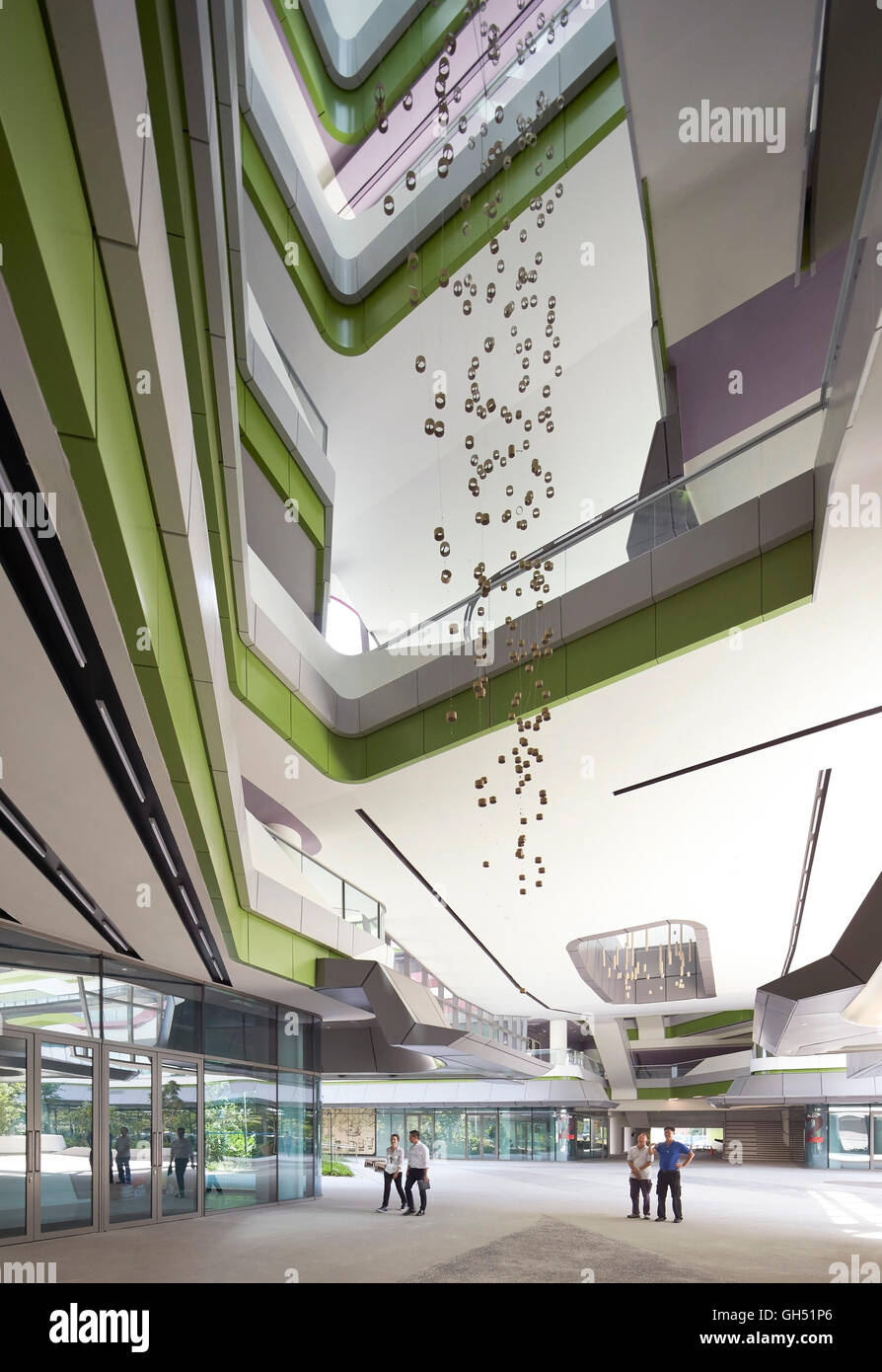 Open ground floor courtyard. Singapore University of Technology and ...