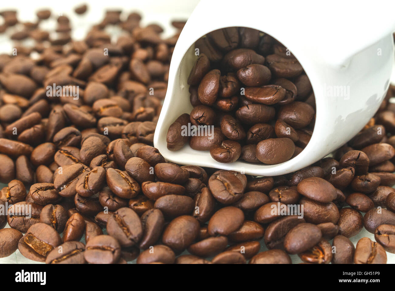 Roasted Coffee Beans Stock Photo - Alamy