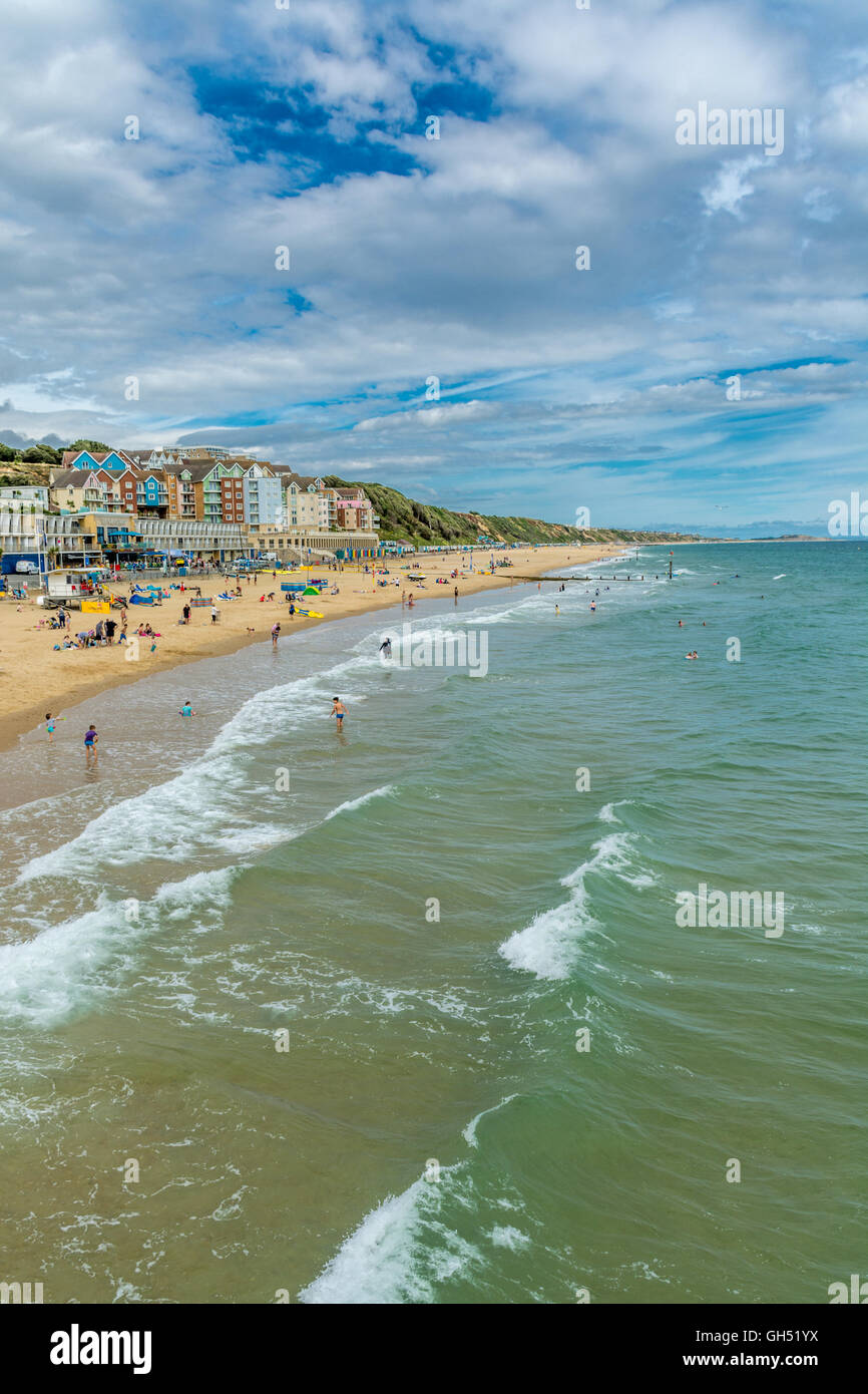 A view of the beach at Boscombe Stock Photo - Alamy