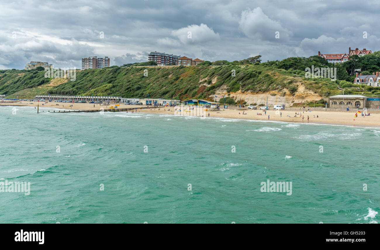 A view of the beach at Boscombe Stock Photo - Alamy