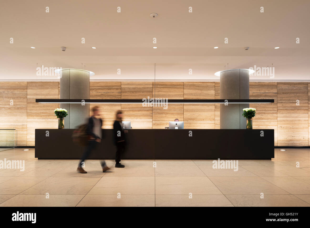 Interior view with reception desk. 1 Oliver's Yard, London, United ...