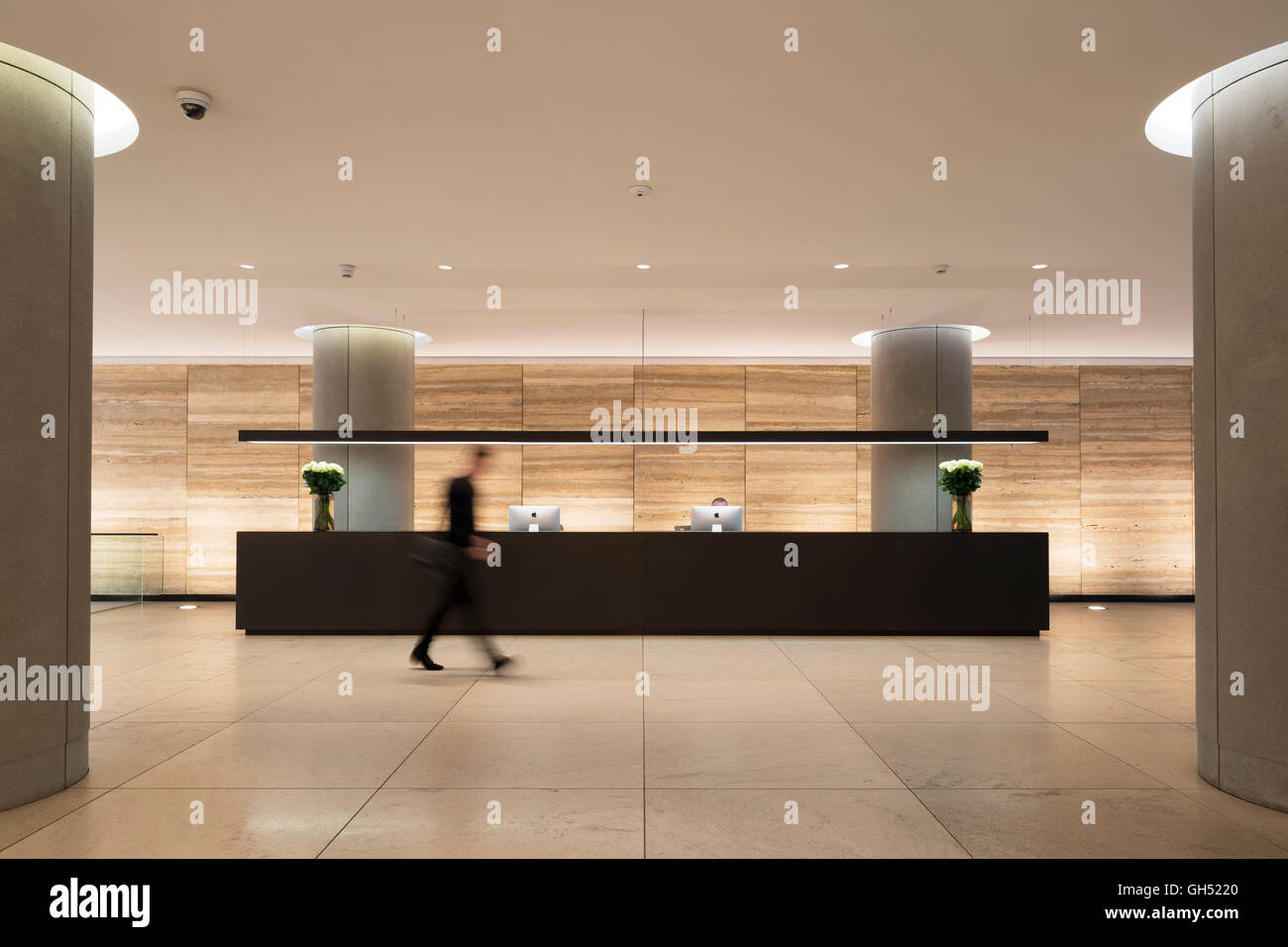 Interior wide view with reception desk. 1 Oliver's Yard, London, United ...