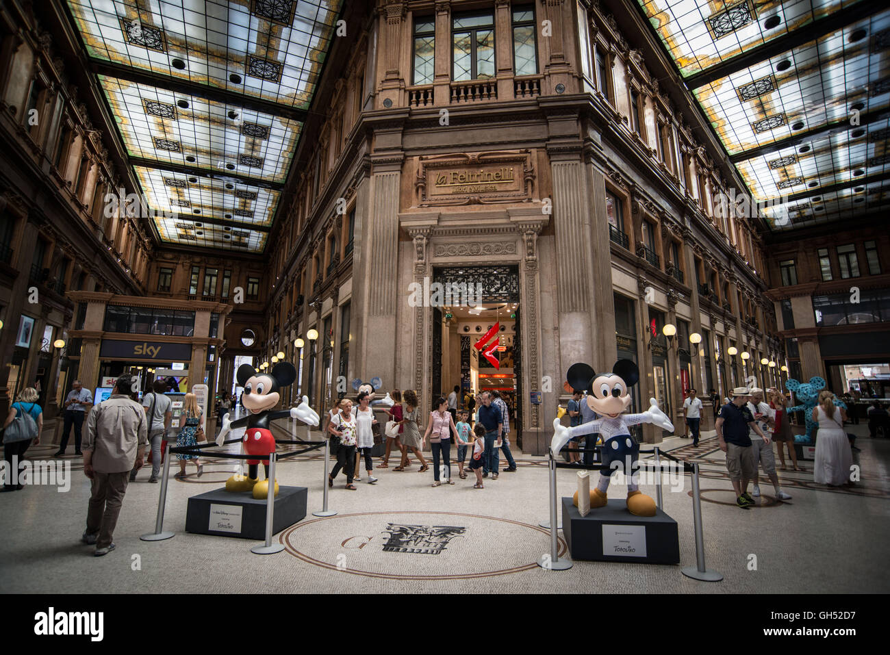 Rome, Italy. 08th Aug, 2016. There are twenty-six statues of Mickey ...