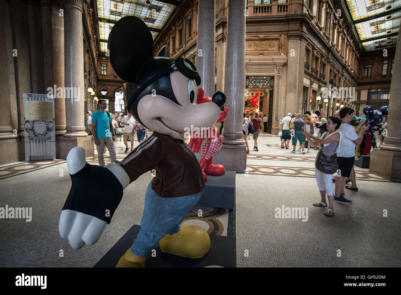 Rome, Italy. 08th Aug, 2016. There are twenty-six statues of Mickey ...
