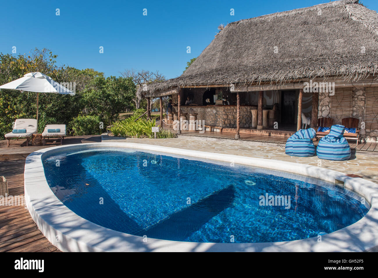 Swimming pool and bar area Azura Quilalea Retreat in the Quirimbas ...