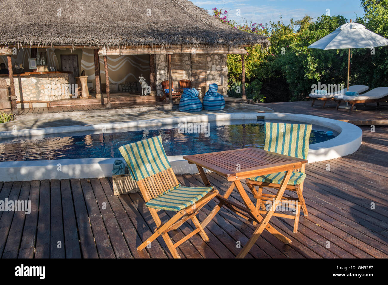 Swimming pool and bar area Azura Quilalea Retreat in the Quirimbas ...