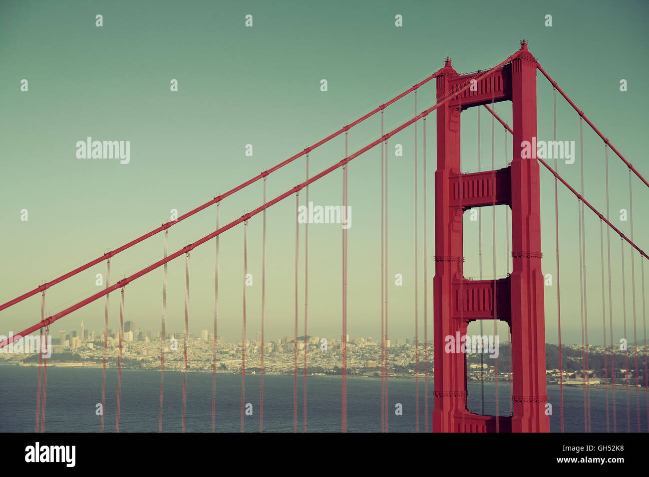 Golden Gate Bridge in San Francisco as the famous landmark Stock Photo ...