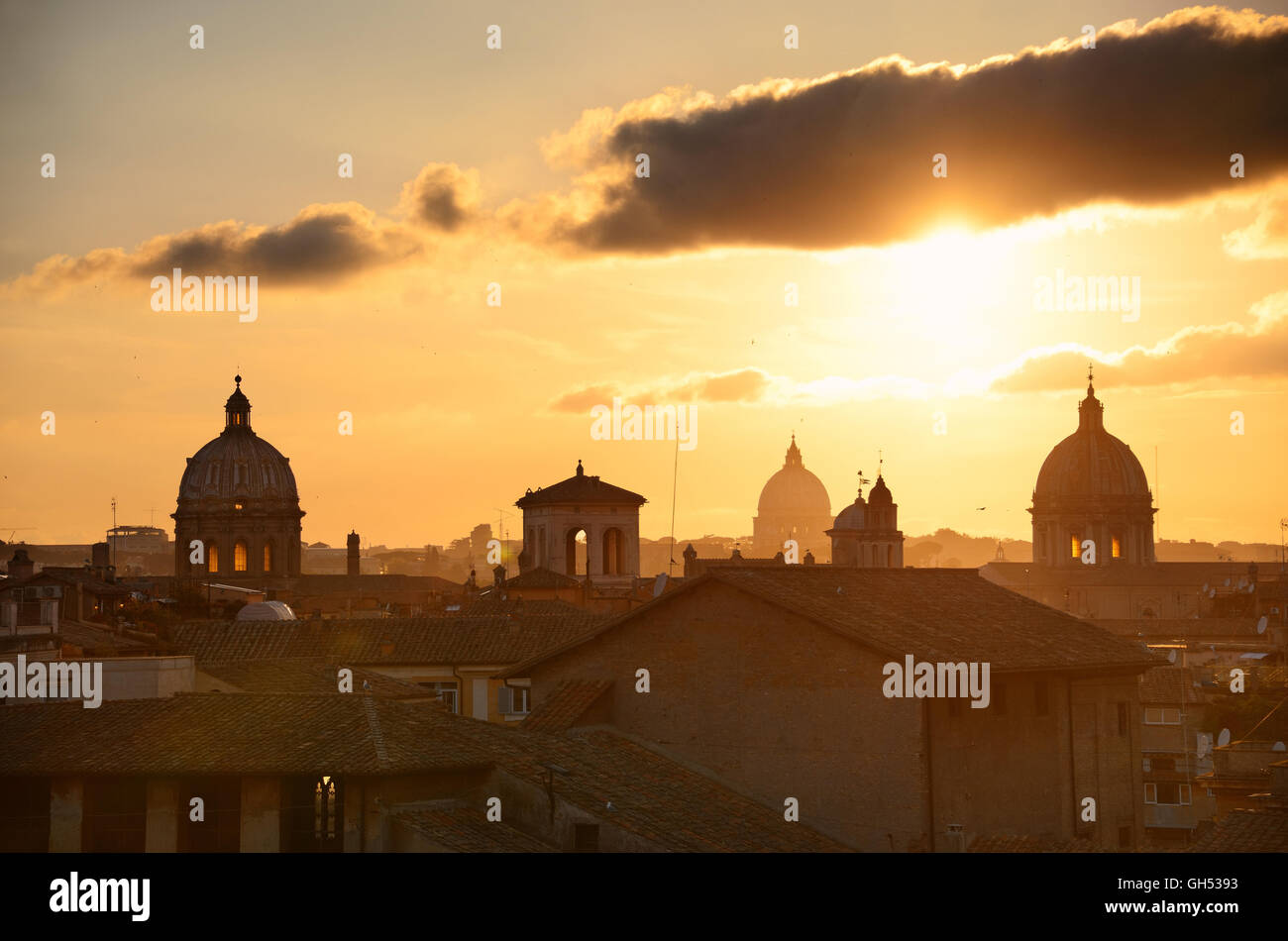 Rome sunset view hi-res stock photography and images - Alamy