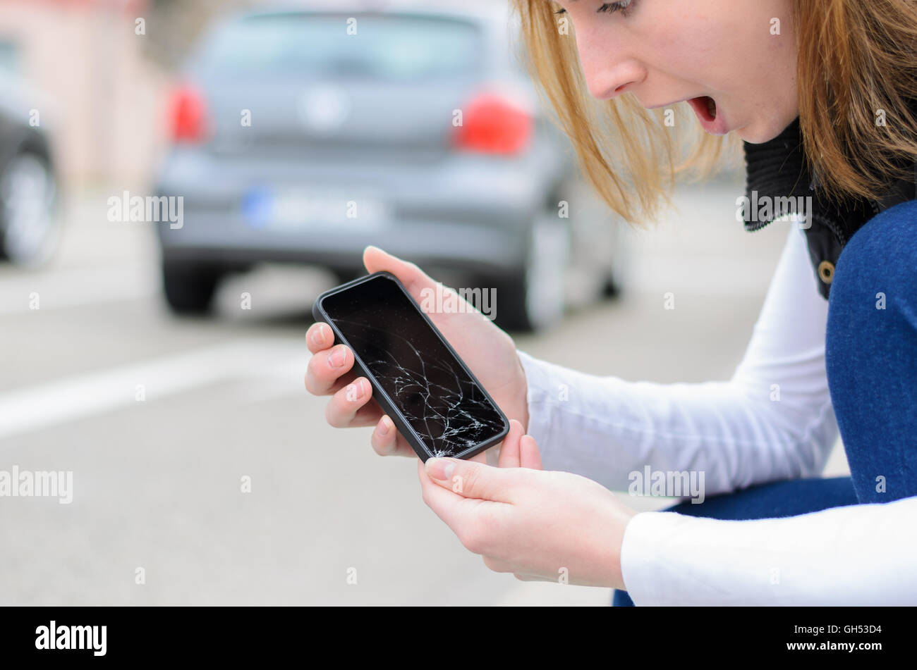 Screen Smashed High Resolution Stock Photography and Images - Alamy