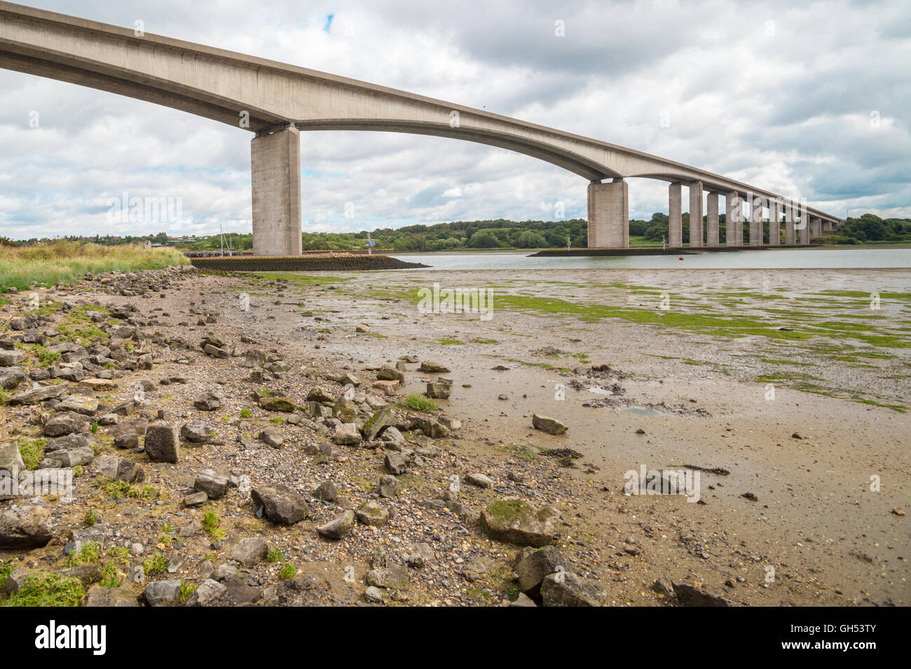 view of the orwell bridge crossing in suffolk Stock Photo - Alamy