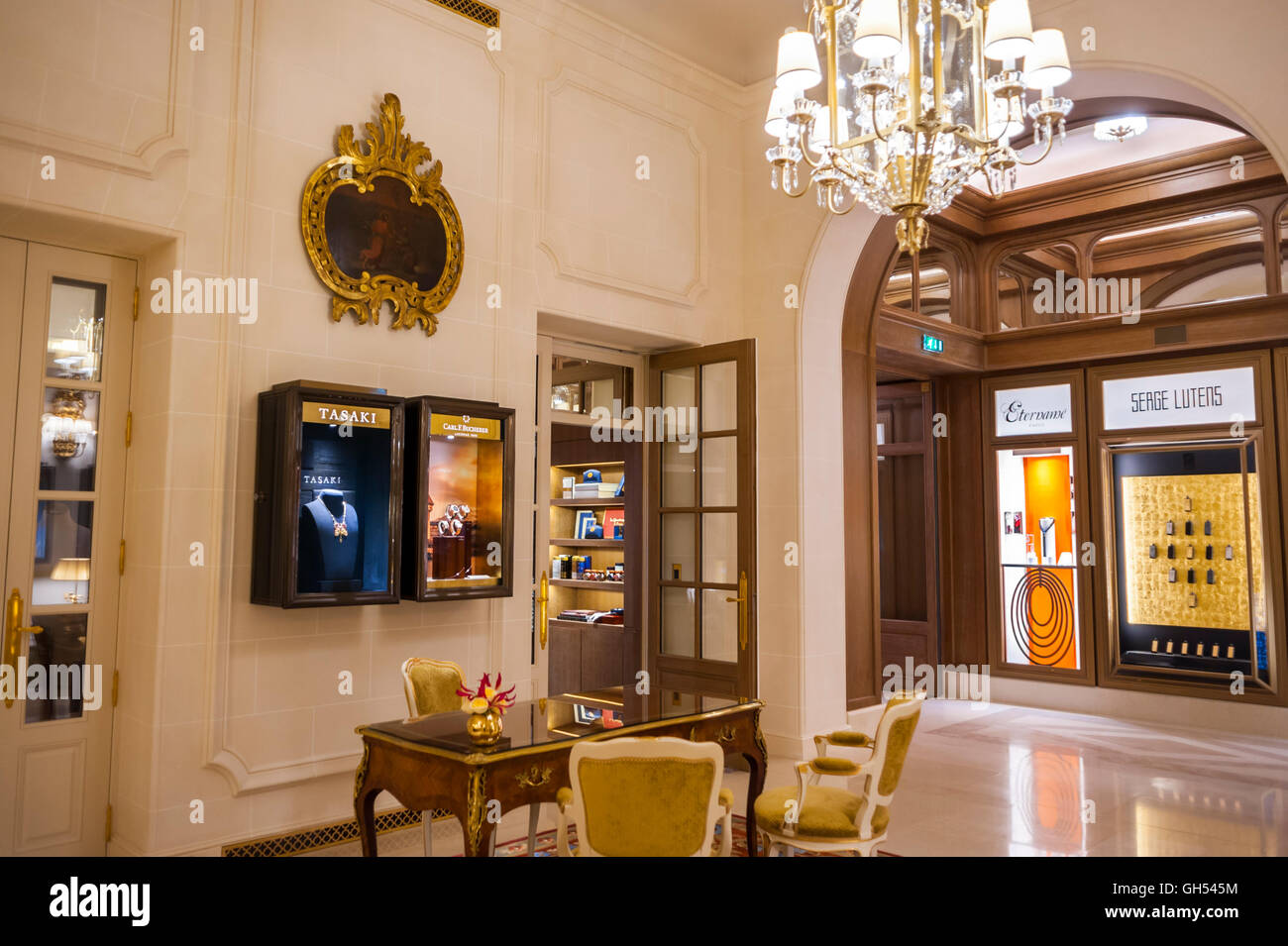Paris, France, Inside, "The Hôtel Ritz", Luxury Interior Design, Lounge ...