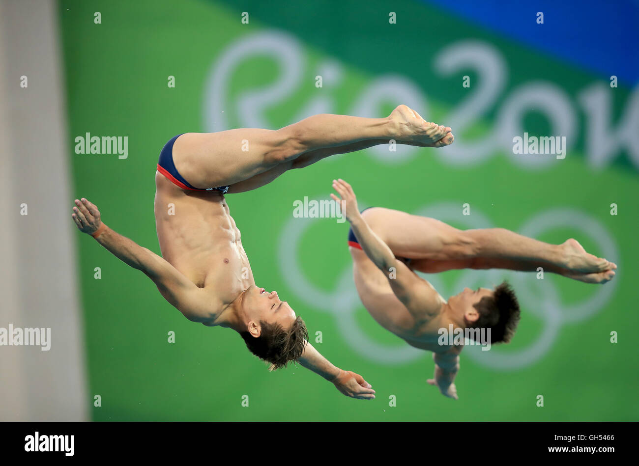 Great Britain's Tom Daley (left) and Daniel Goodfellow during the Men's ...