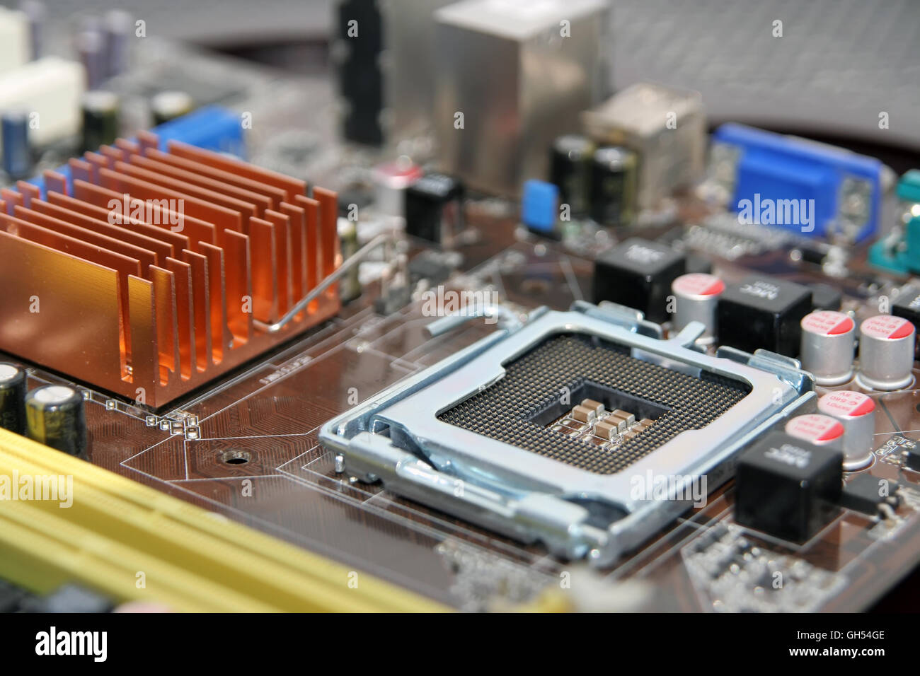 Computer component. Computer processor. Computer mother board Stock ...