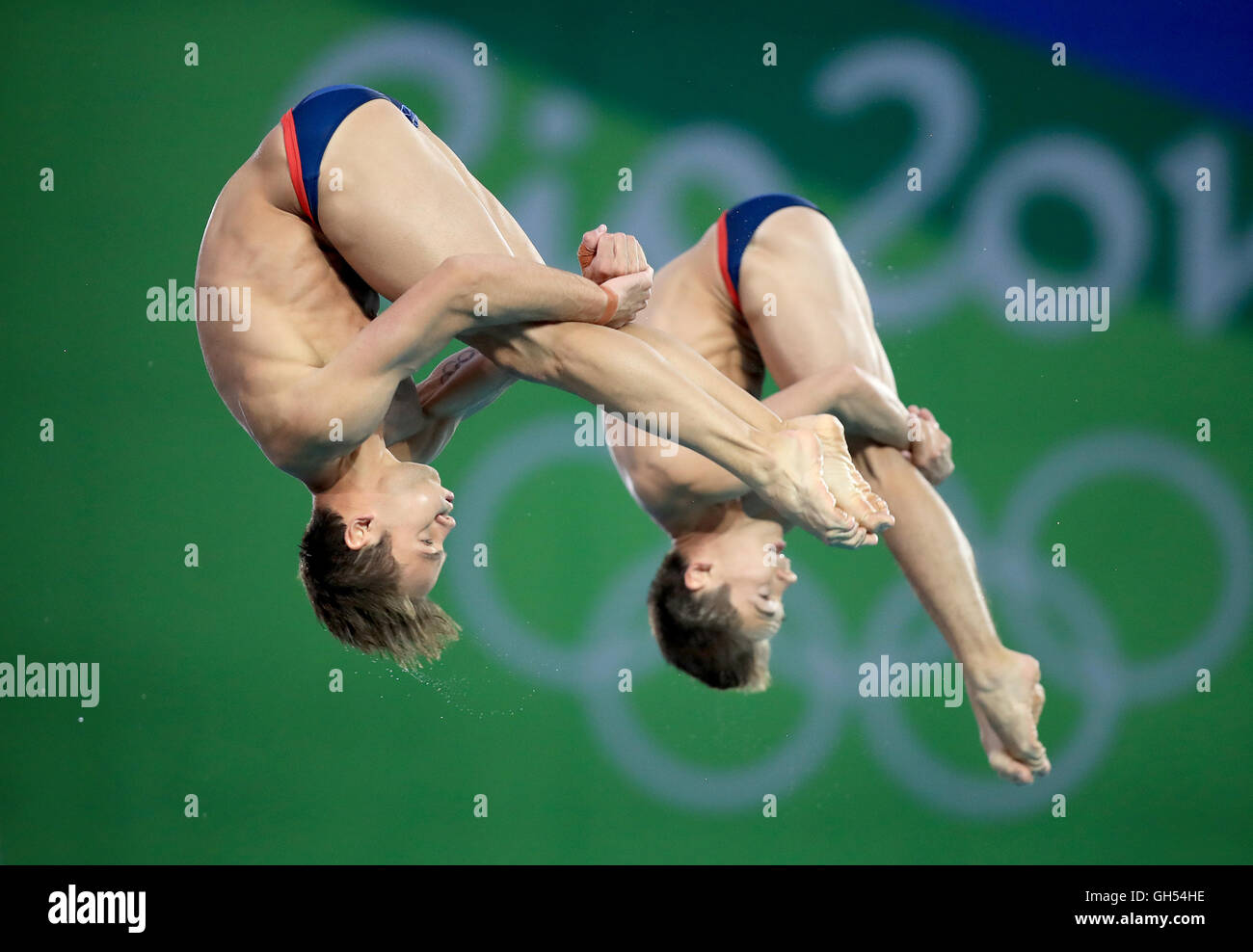 Great Britain's Tom Daley (left) and Daniel Goodfellow during the Men's ...