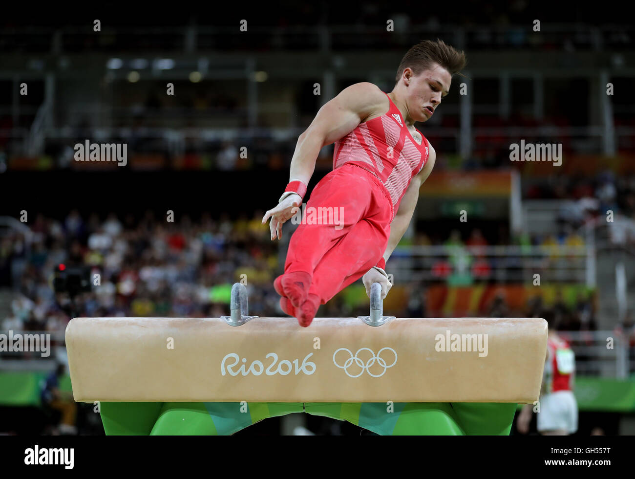 Great Britain's Brinn Bevan during the Men's Artistic Gymnastic final ...