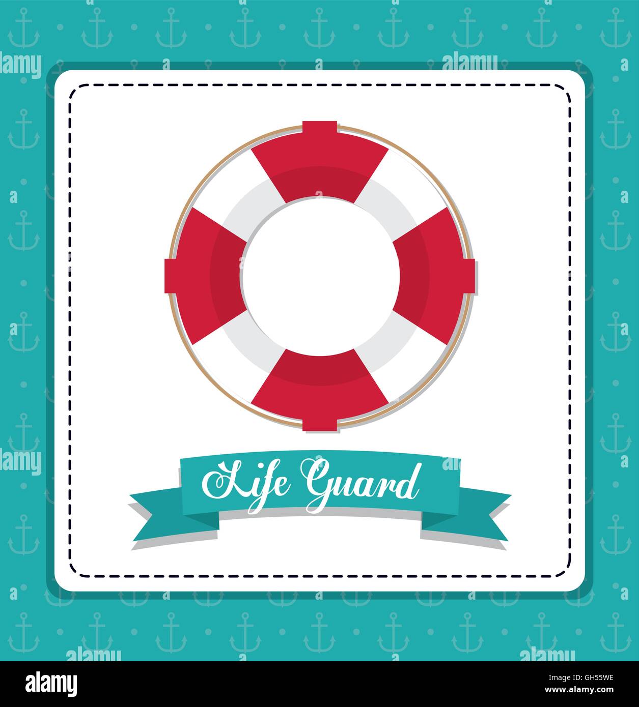 float icon. Sea lifestyle design. Vector graphic Stock Vector Image ...