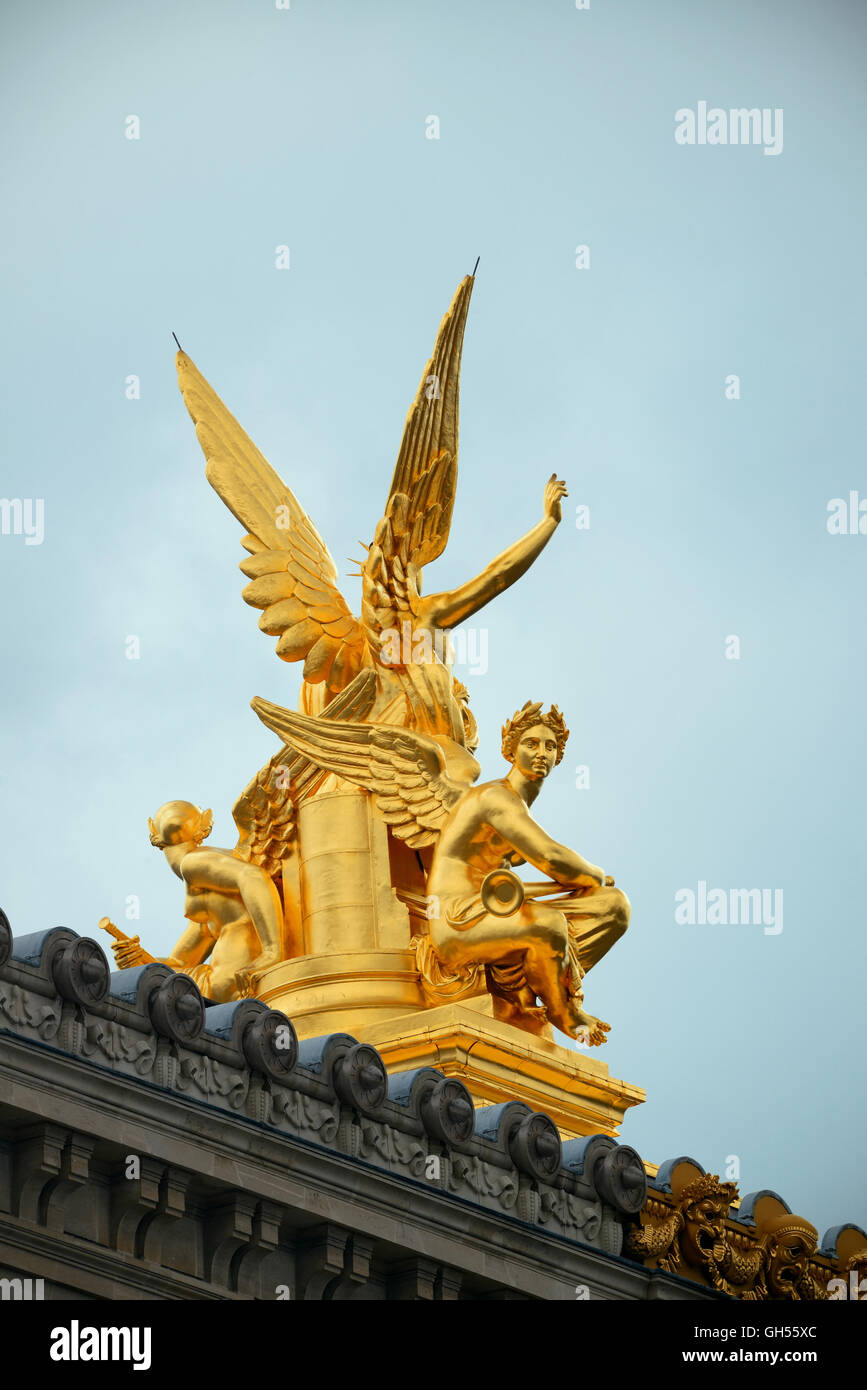 Historical Statue of Paris Opera in France Stock Photo - Alamy