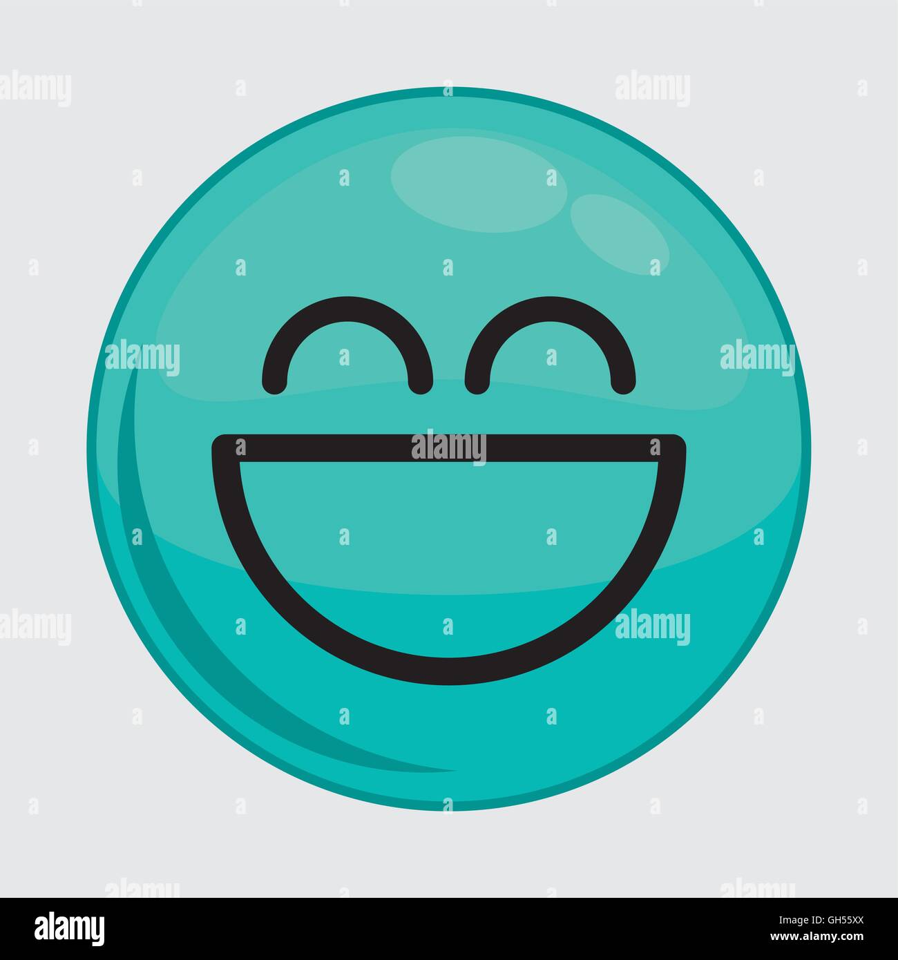 Expression face. Cartoon sphere. Vector graphic Stock Vector Image ...