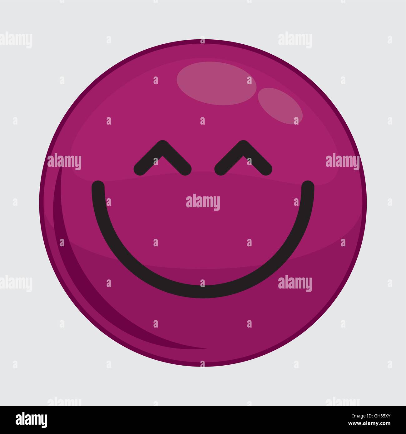 Expression face. Cartoon sphere. Vector graphic Stock Vector Image ...