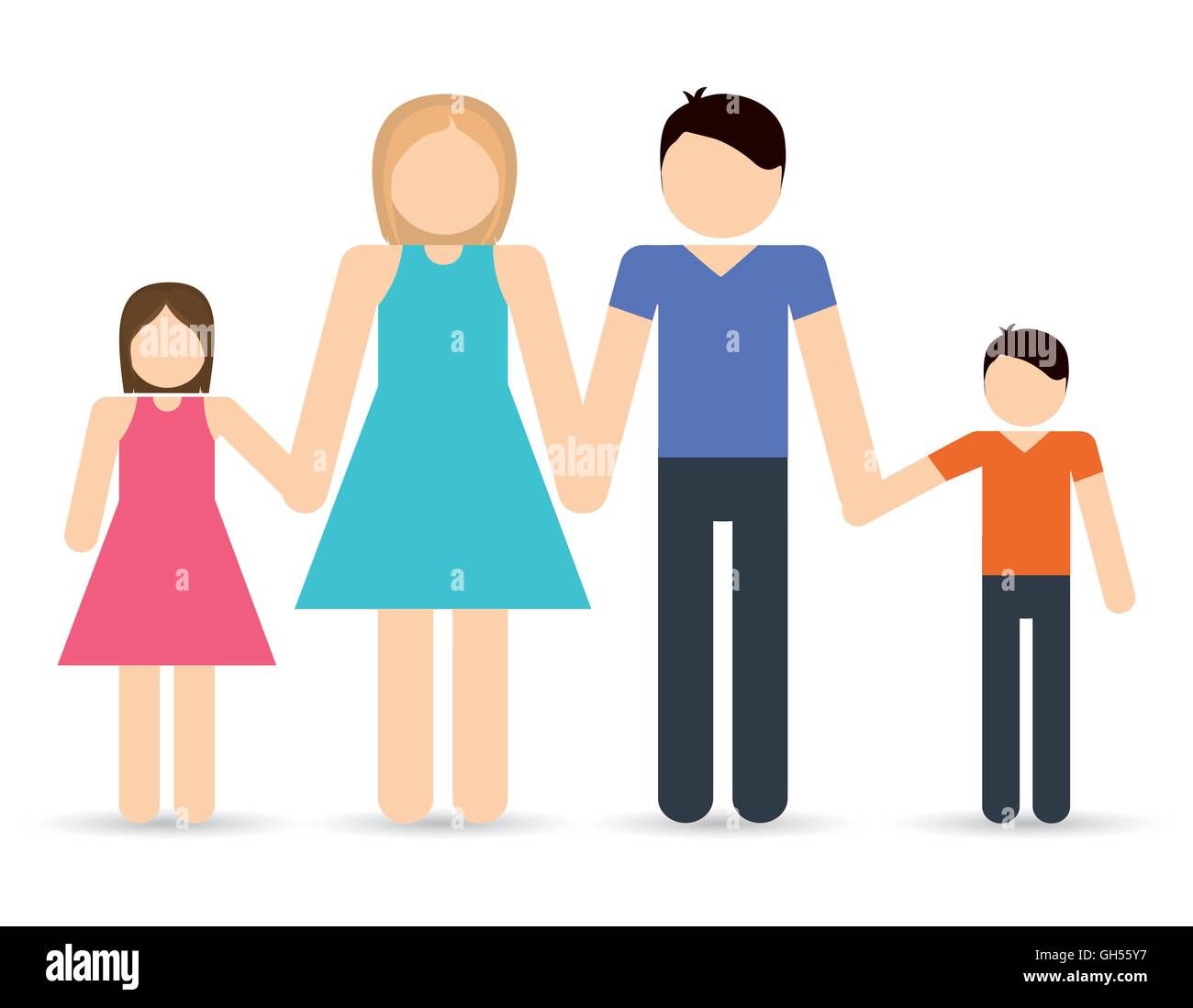 Parents and kids icon. Avatar Family design. Vector graphic Stock ...