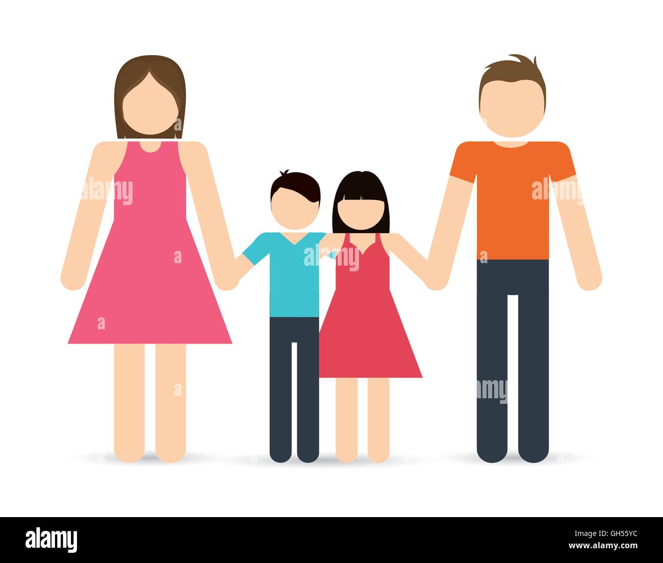 Parents and kids icon. Avatar Family design. Vector graphic Stock ...