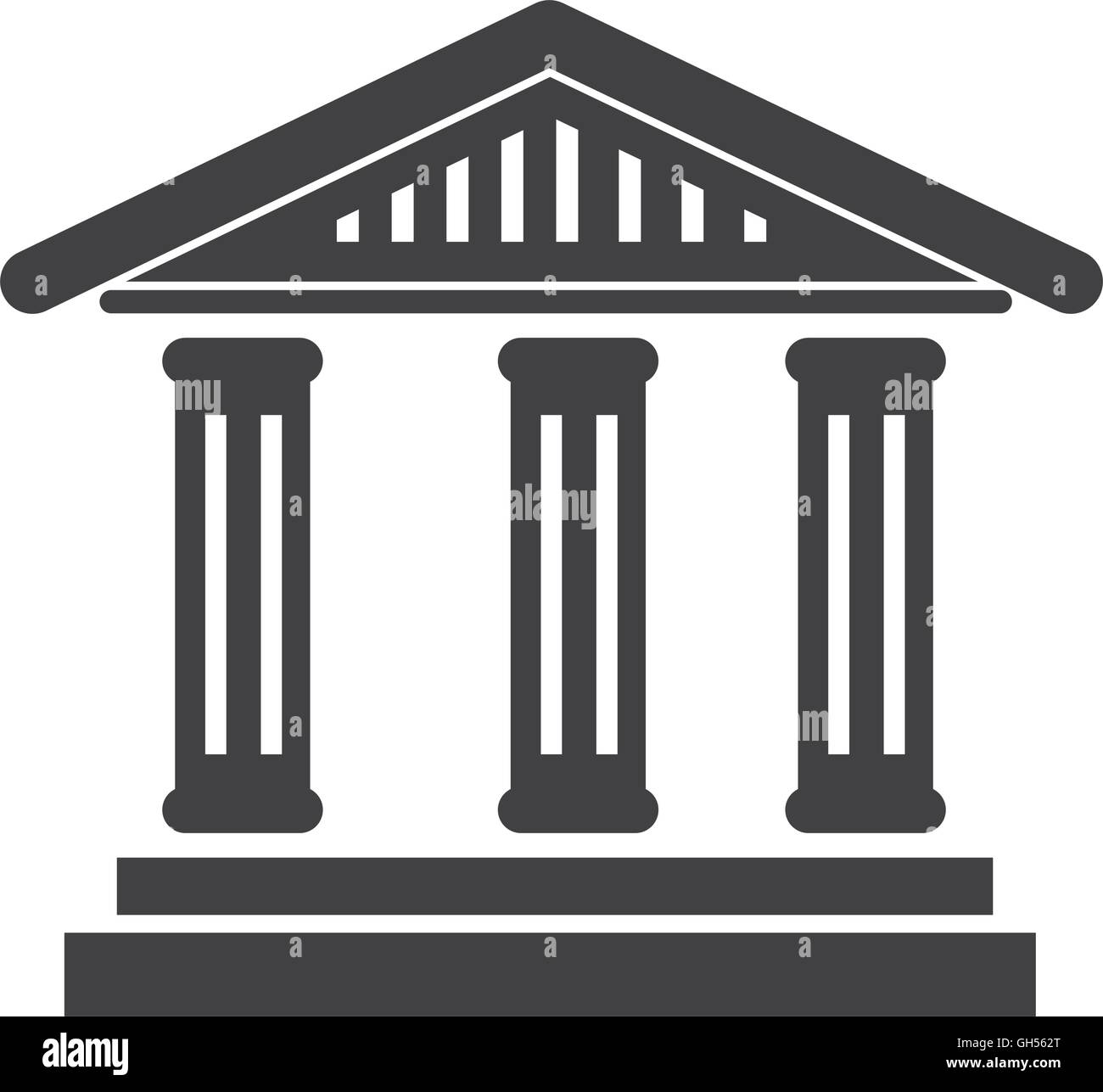 bank building symbol icon vector illustration Stock Vector Image & Art ...