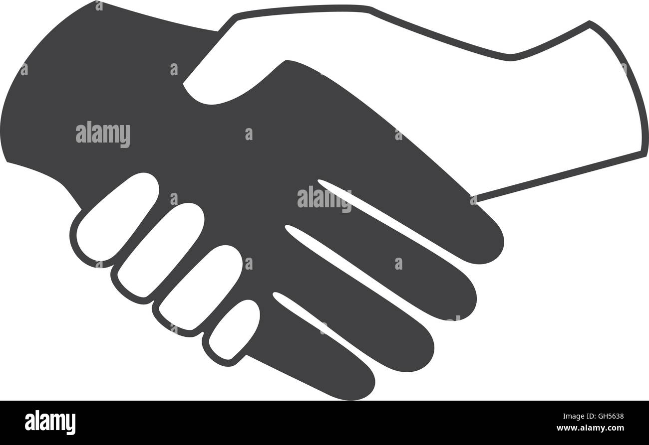 handshake pictogram symbol icon, vector illustration Stock Vector Image ...