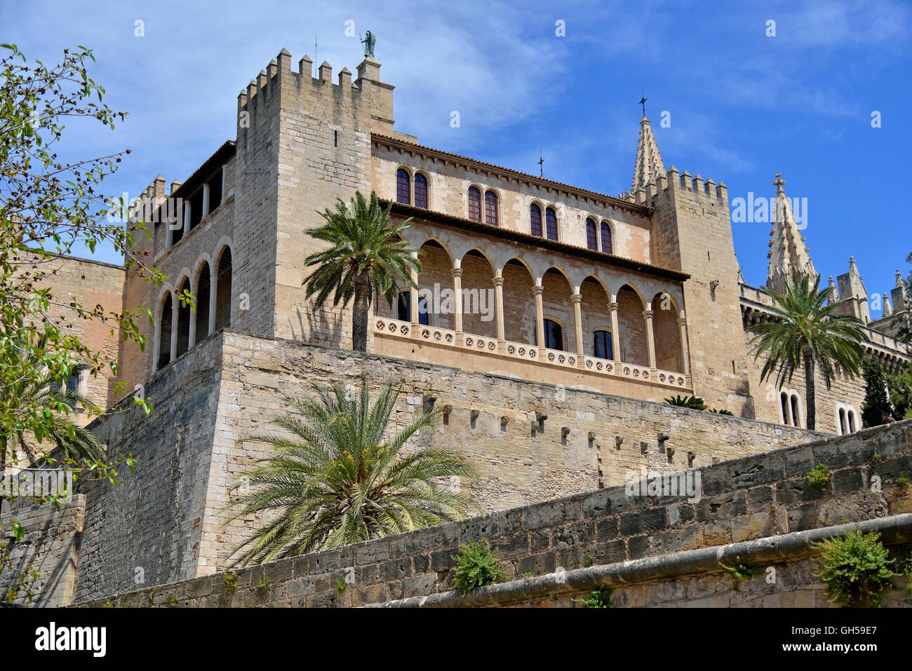 geography / travel, Spain, Palacio real de La Almudaina, Palma de ...