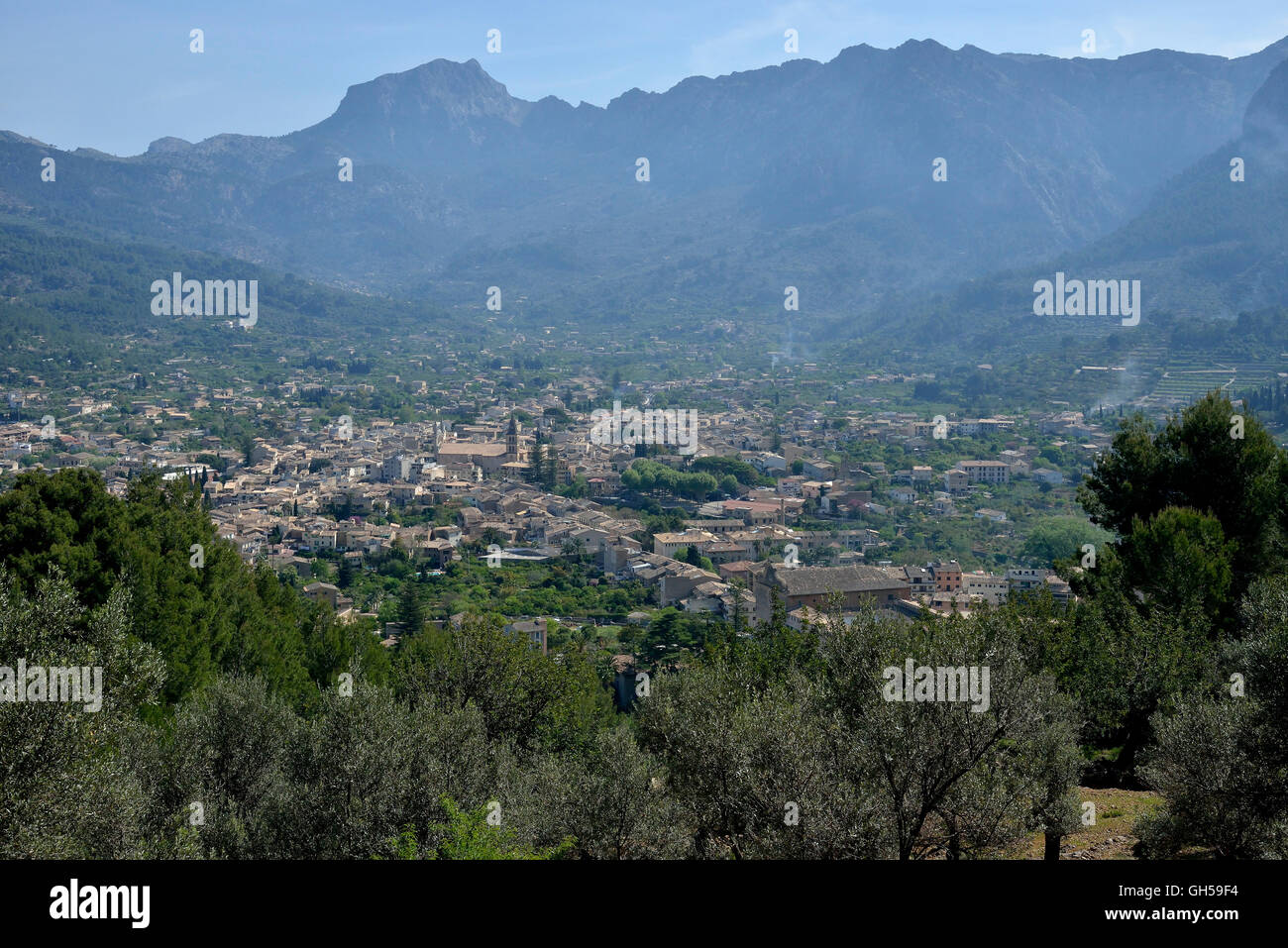 geography / travel, Spain, view towards Soller, Majorca, Balearics ...