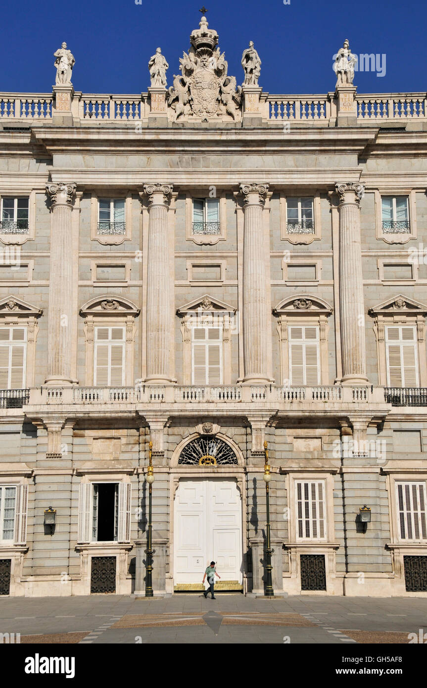 geography / travel, Spain, facade of the Palacio real, royal palace ...