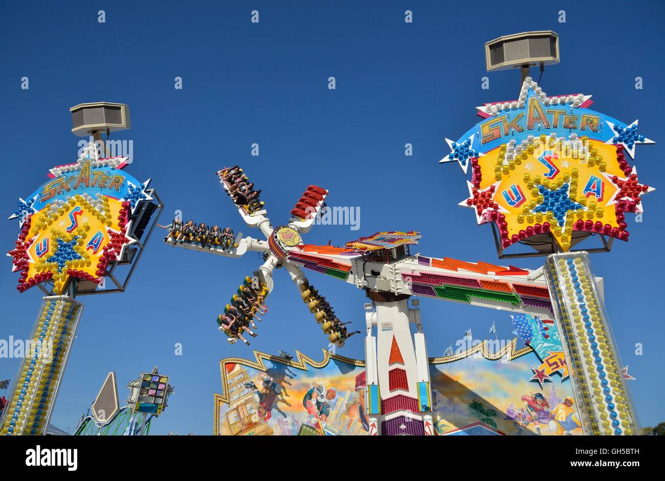 geography / travel, Germany, Bavaria, Munich, fairground ride skater ...