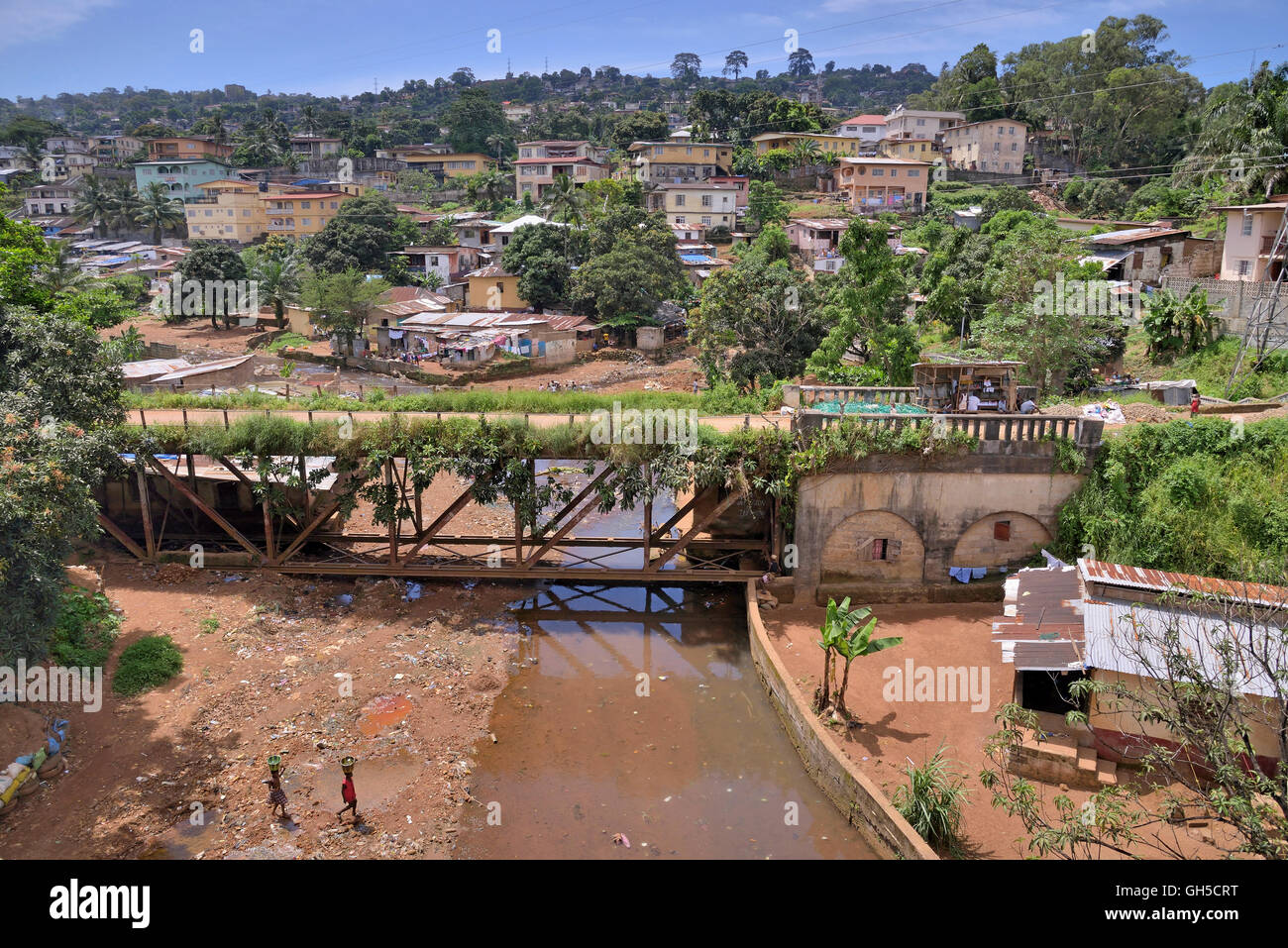 Slums Freetown Sierra Leone Stock Photos & Slums Freetown Sierra Leone ...