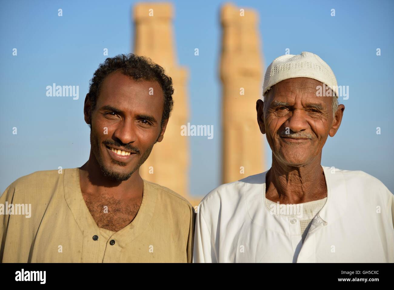 geography / travel, Sudan, Ahmed Hamed and father Muhammad, keeper of ...
