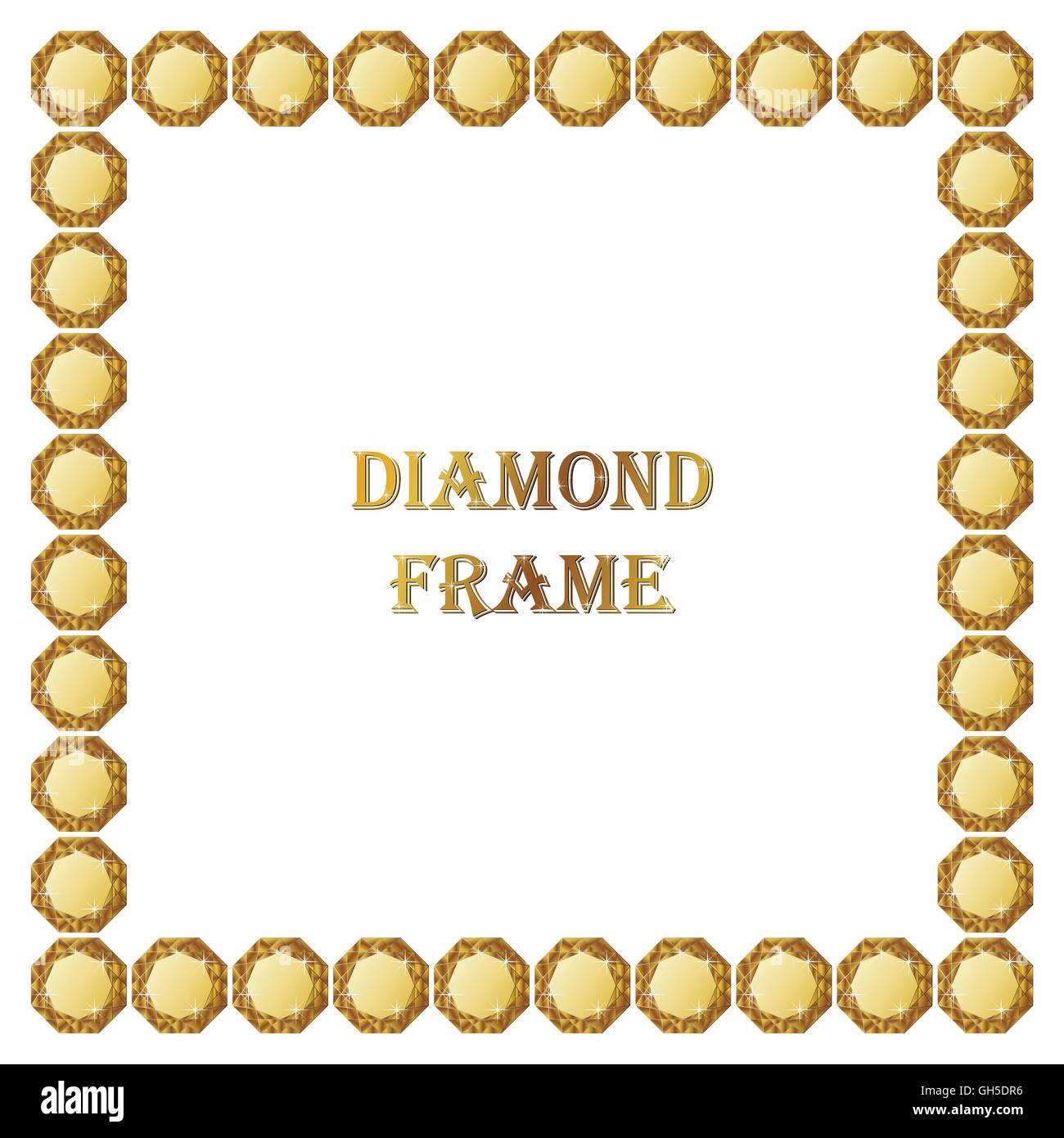 Diamonds square frame Stock Vector Image & Art - Alamy