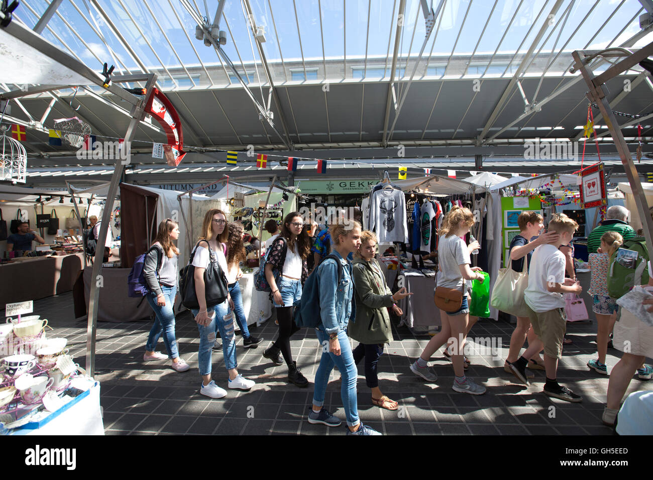 Greenwich Market, colourful local market in south-east London ...