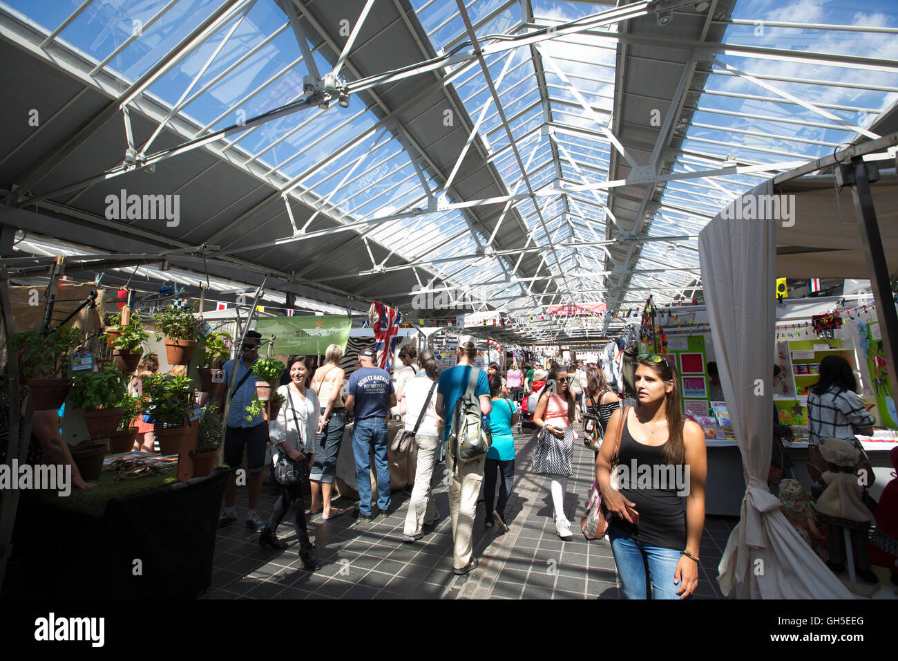 Greenwich Market, colourful local market in south-east London ...