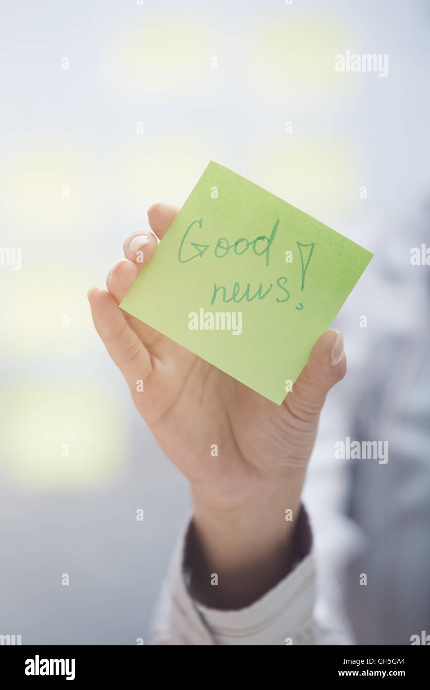 Good news text hi-res stock photography and images - Alamy