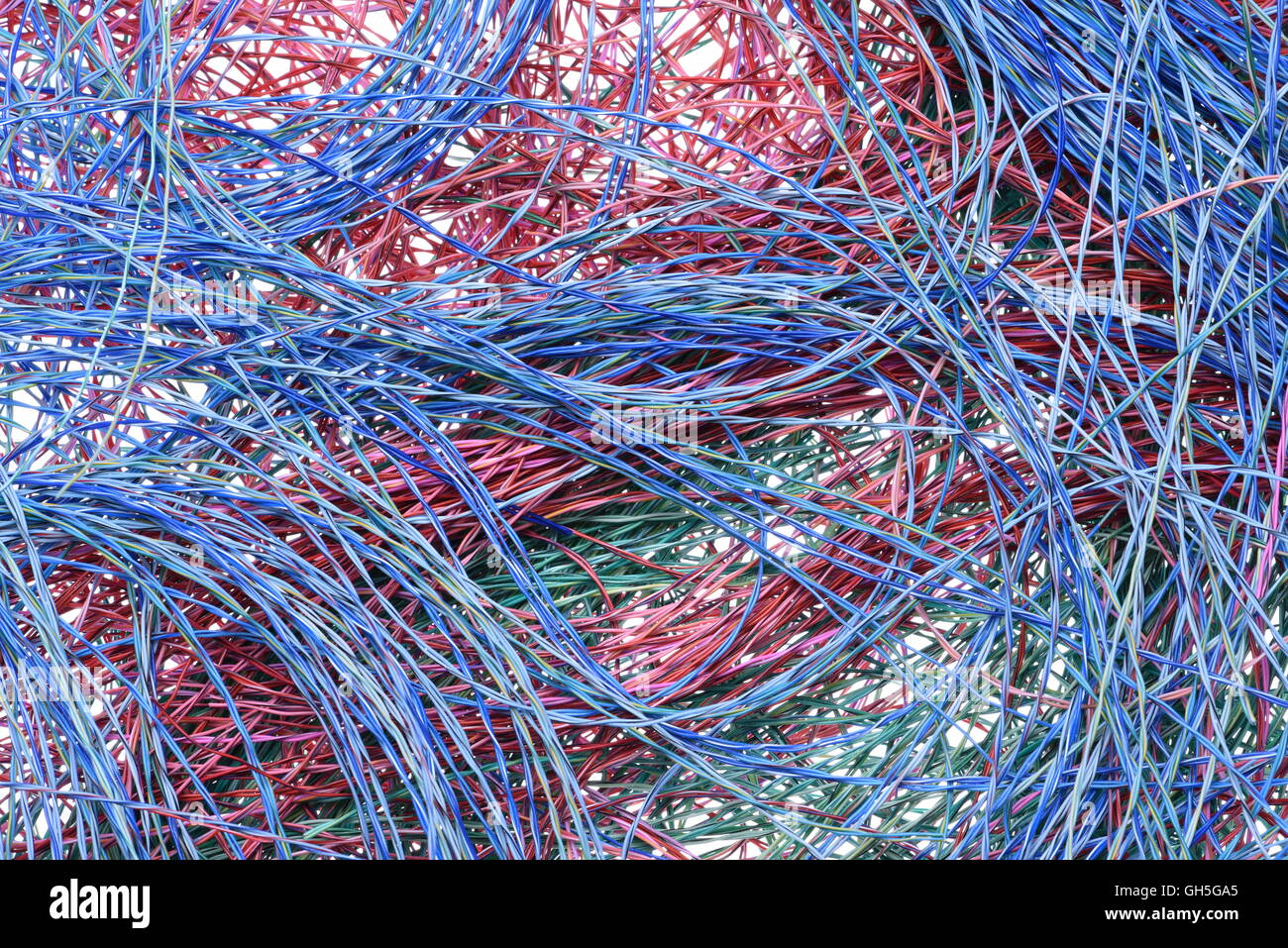 Colored cables and wires Stock Photo - Alamy