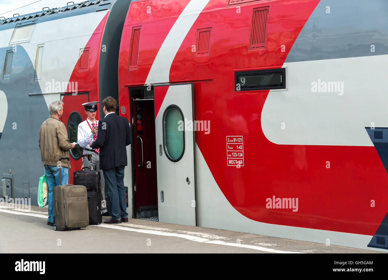 Female train conductor hi-res stock photography and images - Alamy