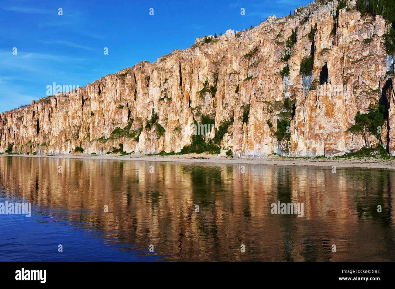 Lena Pillars National Park, bank of Lena river Stock Photo - Alamy