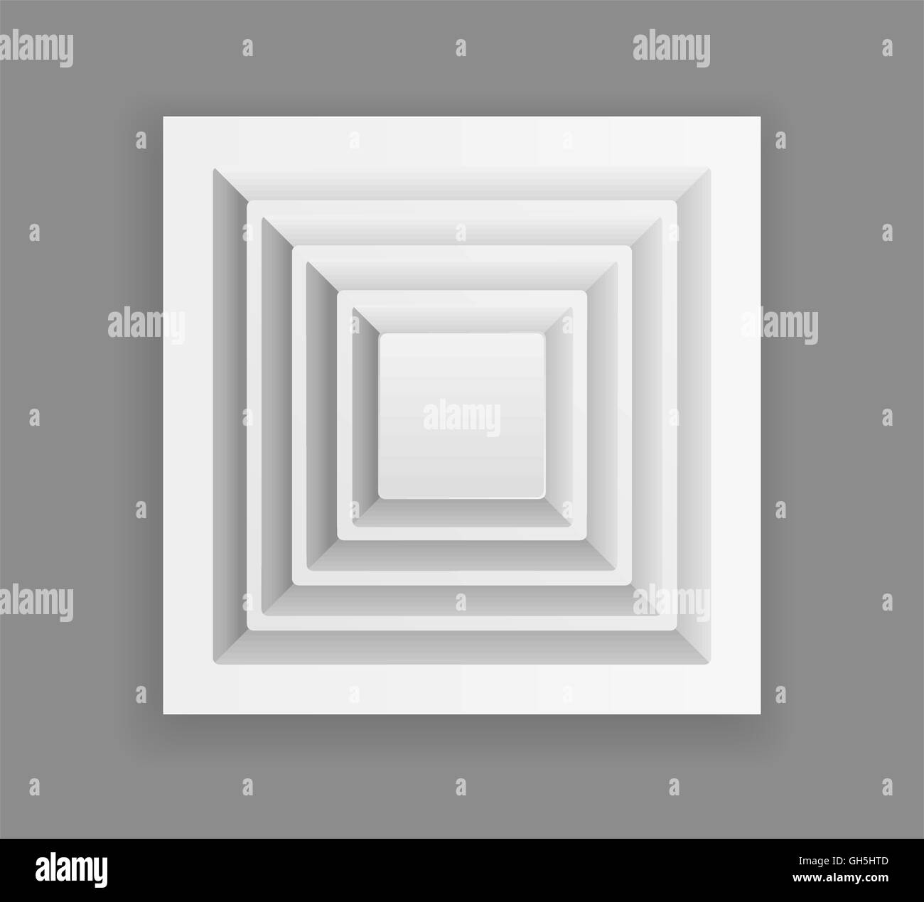 Square ventilation grill. Isolated illustration. Vector Stock Vector ...